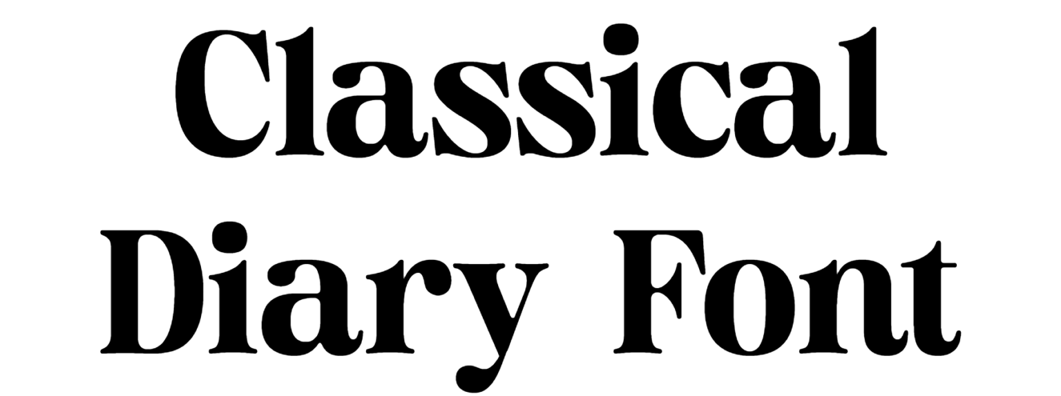 Classical Diary Font - Dafont Style