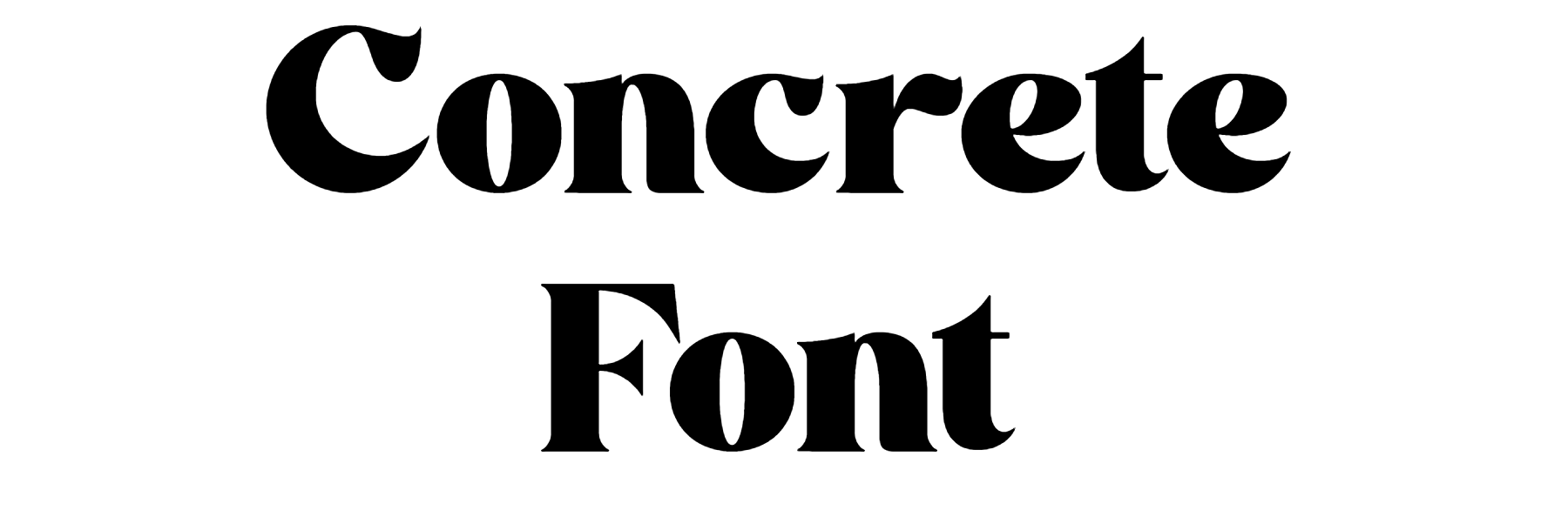 Concrete Font - Dafont Style