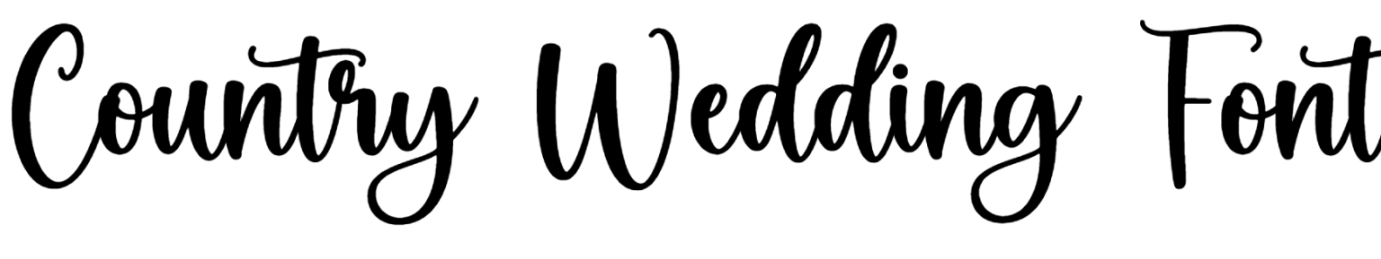 Country Wedding Font - DafontStyle
