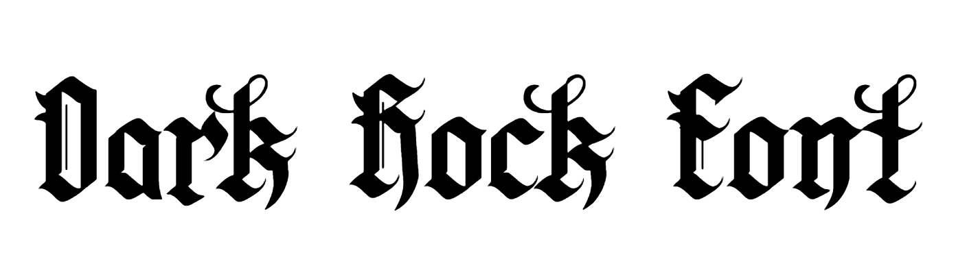 Dark Rock Font - Dafont Style