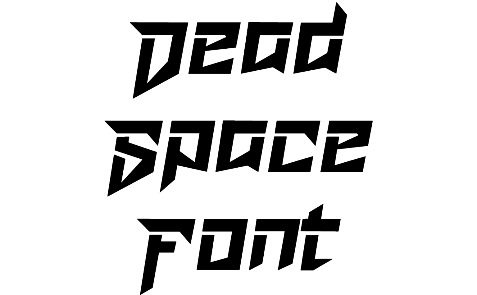 Dead Space Font - DafontStyle