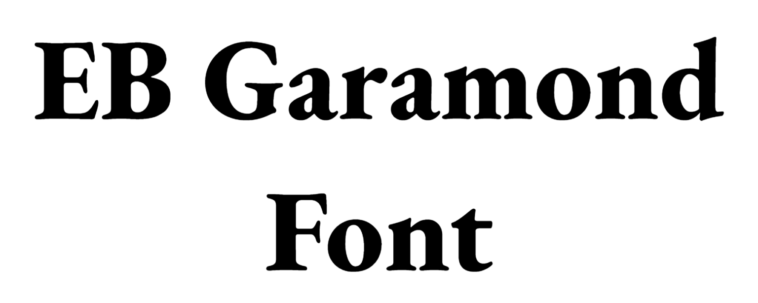 EB Garamond Font - Dafont Style