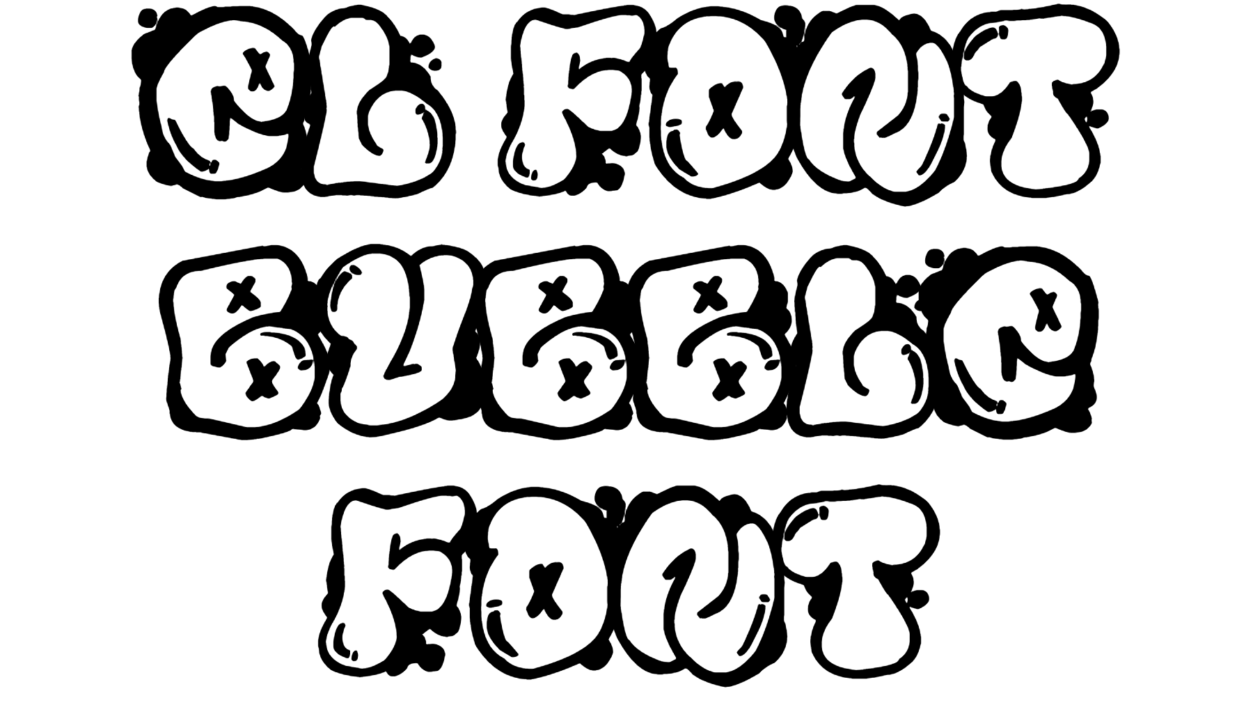 El Font Bubble Font - Dafont Style