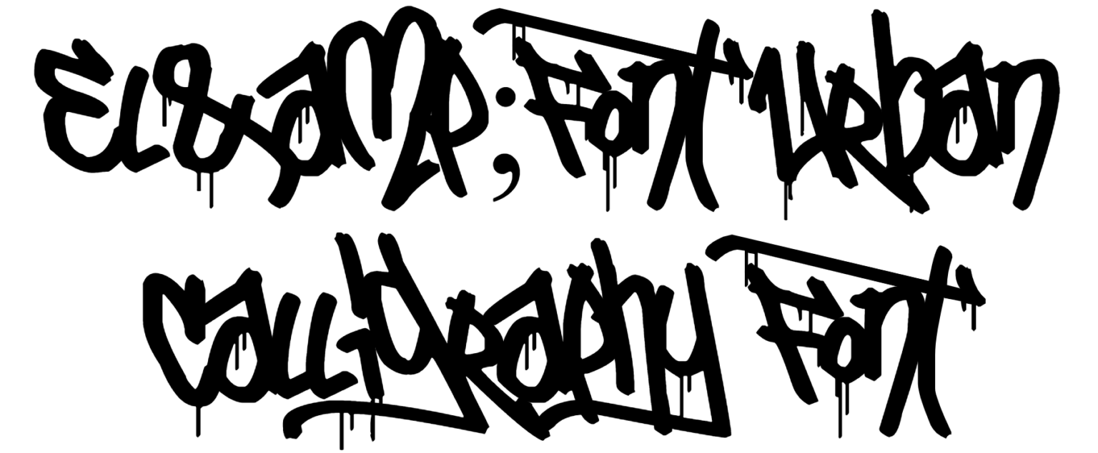El&Font Urban Calligraphy Font - Dafont Style
