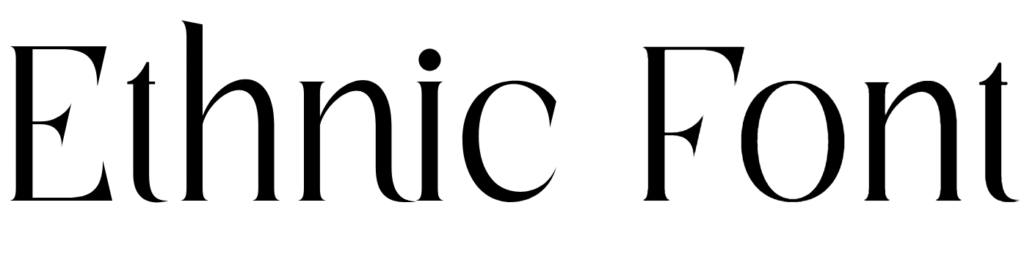 Ethnic Font | DafontStyle