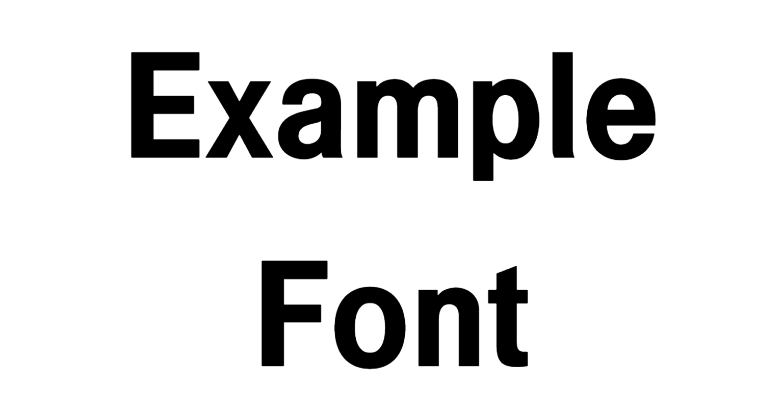 Example Font - Dafont Style