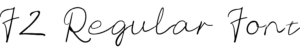 F2 Regular Font - Dafont Style
