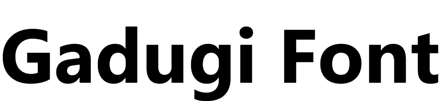 Gadugi Font - Dafont Style