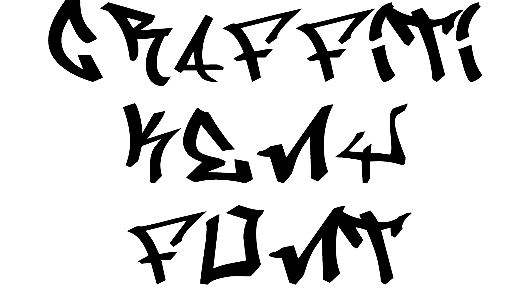 Graffiti Keny Font - Dafont Style