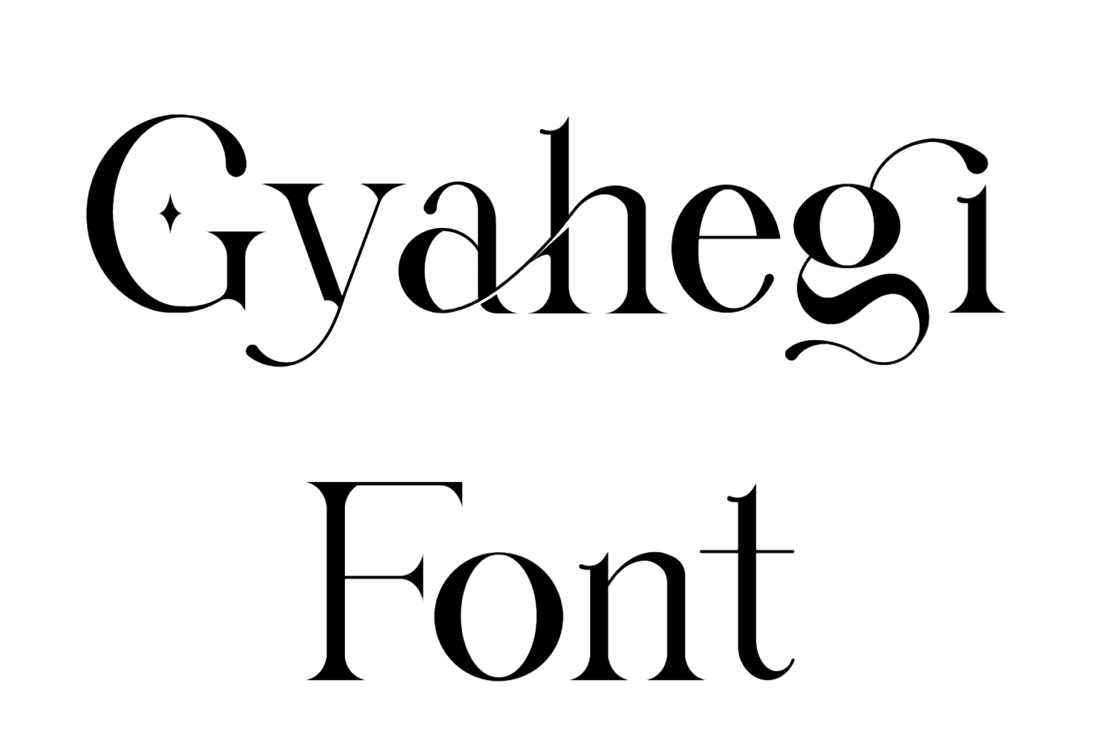 Gyahegi Font - DafontStyle