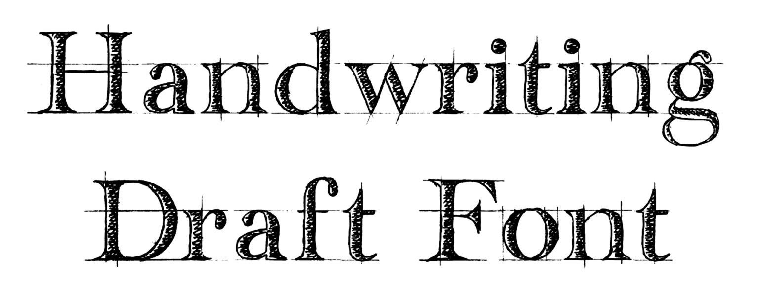 Handwriting Draft Font - Dafont Style