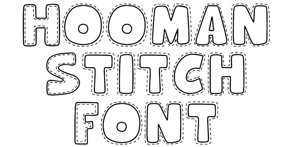 Hooman Stitch Font - DafontStyle