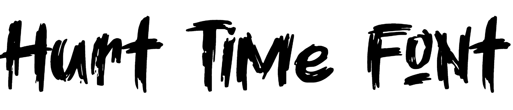Hurt Time Font - Dafont Style