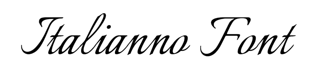 Italianno Font - Dafont Style