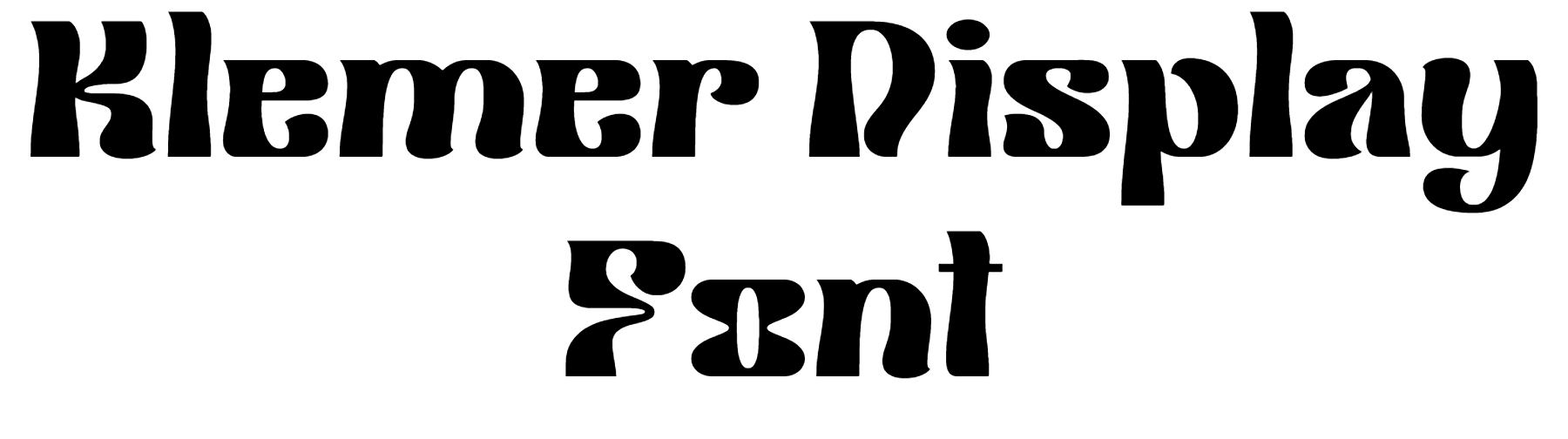 Klemer Display Font - Dafont Style