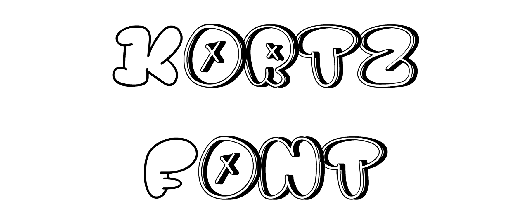Kortz Font - Dafont Style