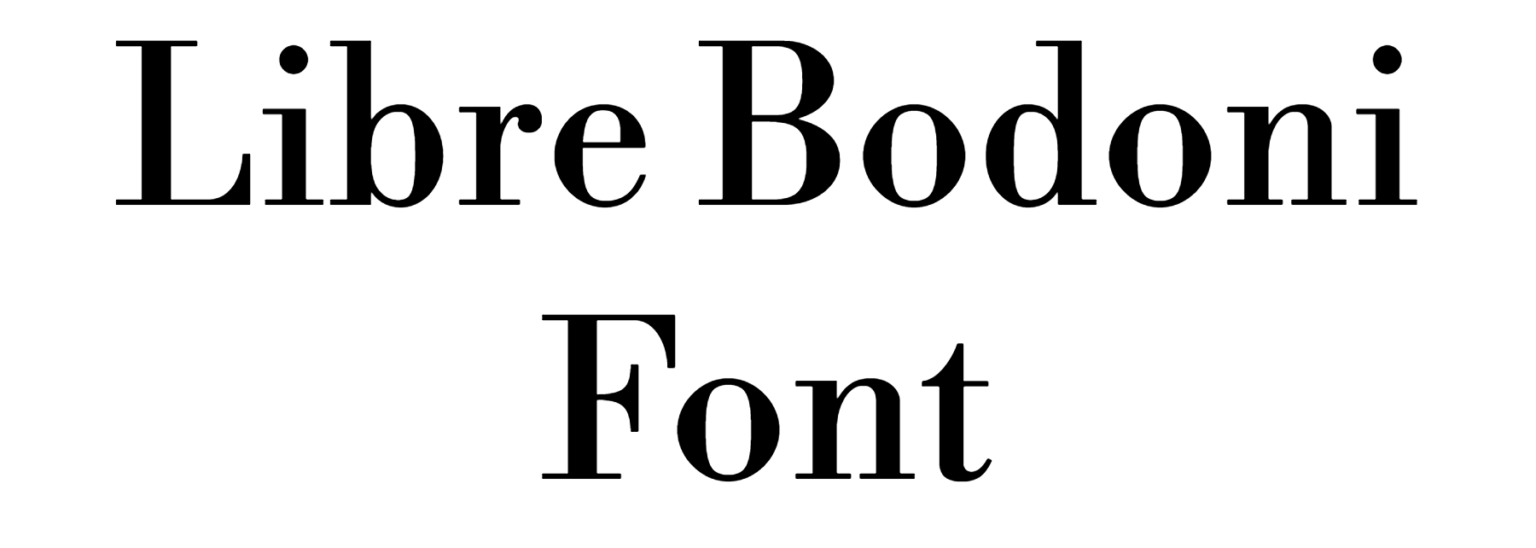 Libre Bodoni Font - DafontStyle