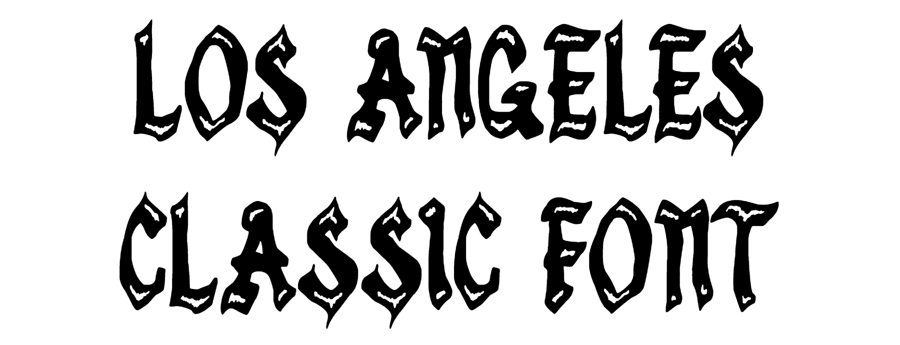 Los Angeles Classic Font - Dafont Style