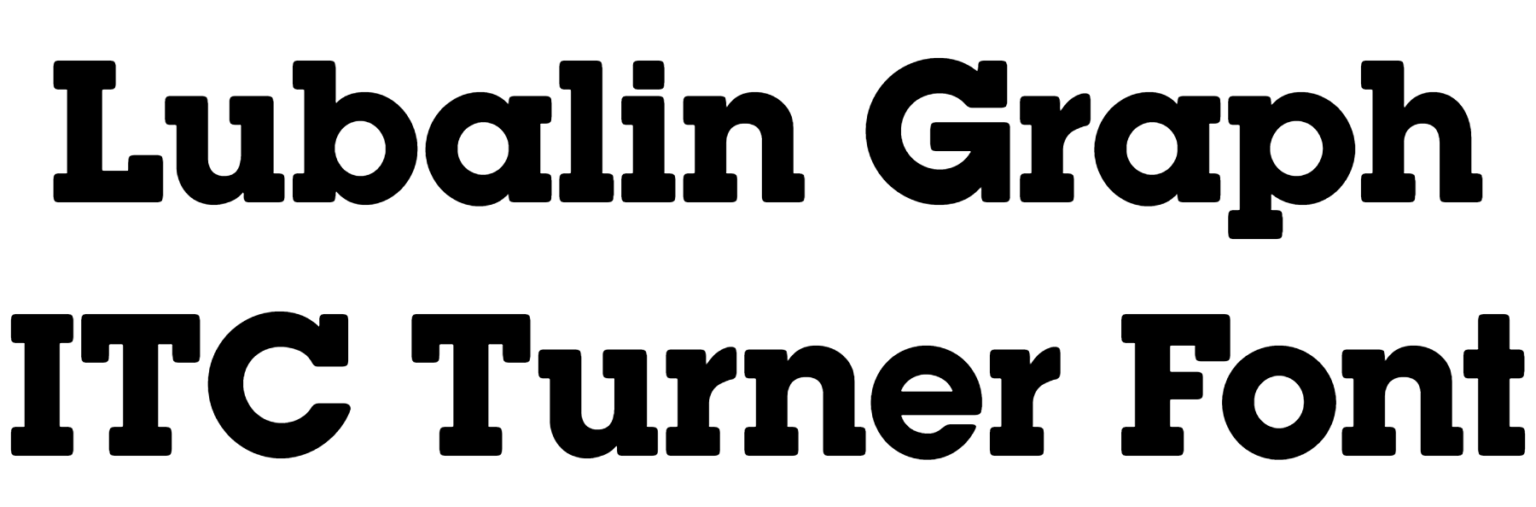 Lubalin Graph ITC Turner Font - Dafont Style