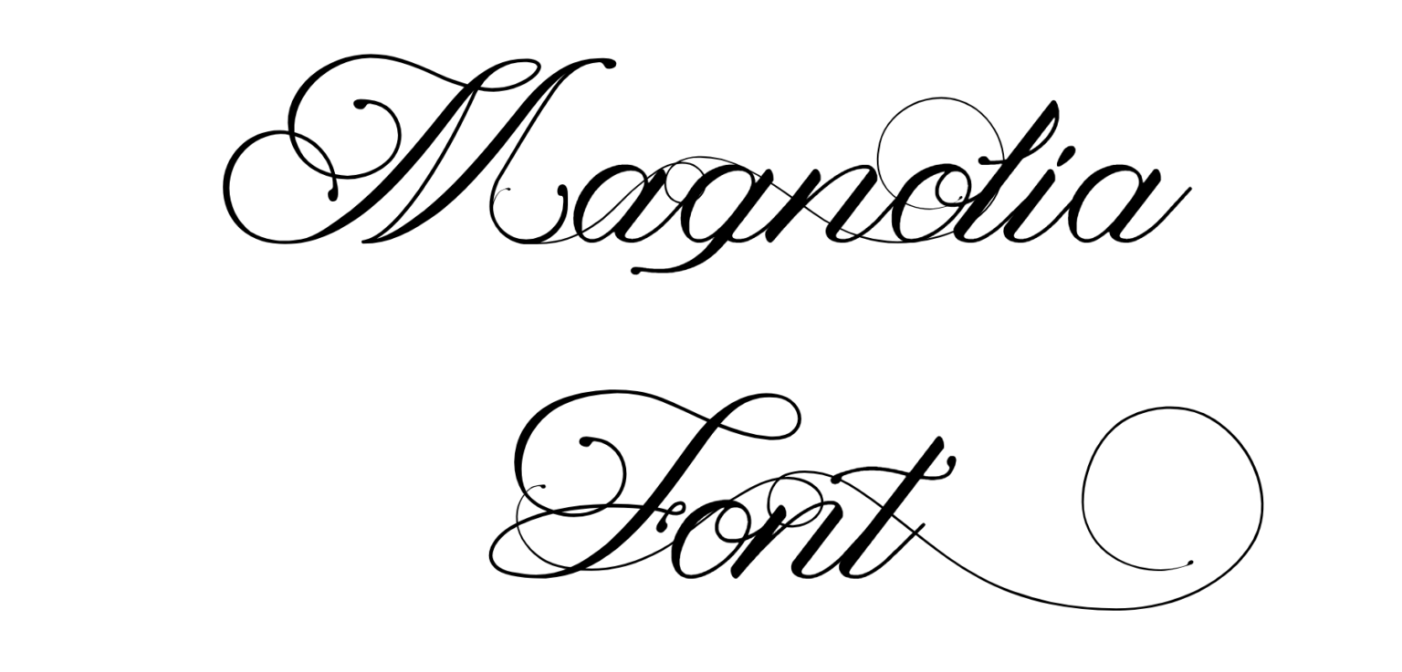 Magnolia Font - Dafont Style