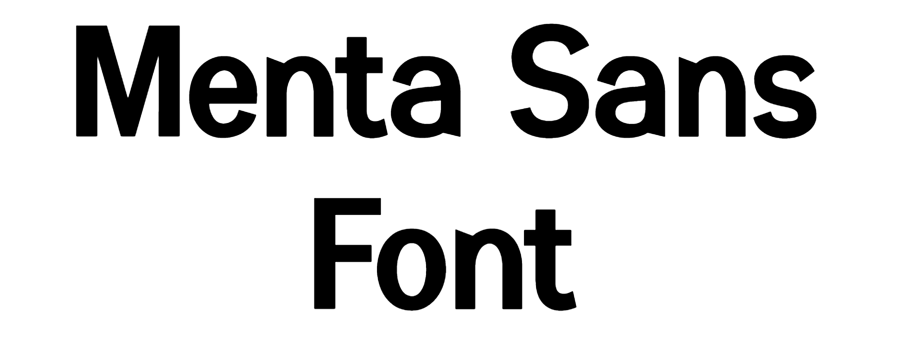 Menta Sans Font - Dafont Style