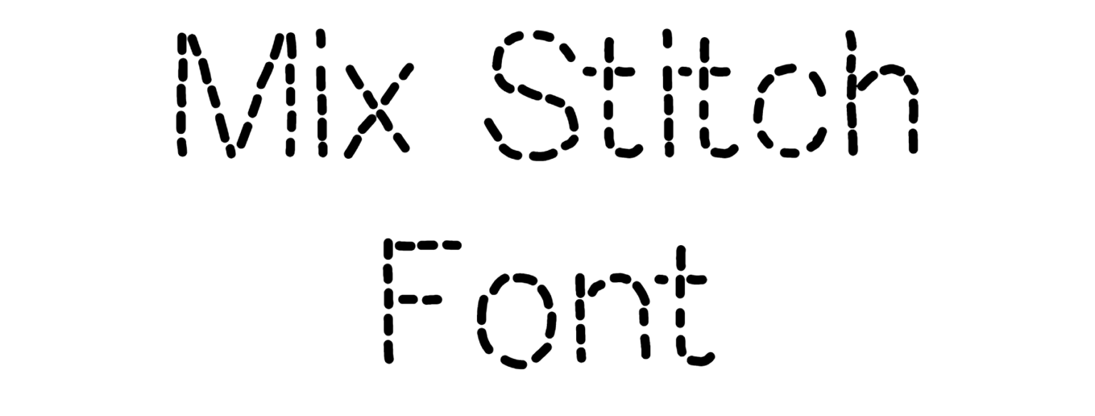 Mix Stitch Font - Dafont Style