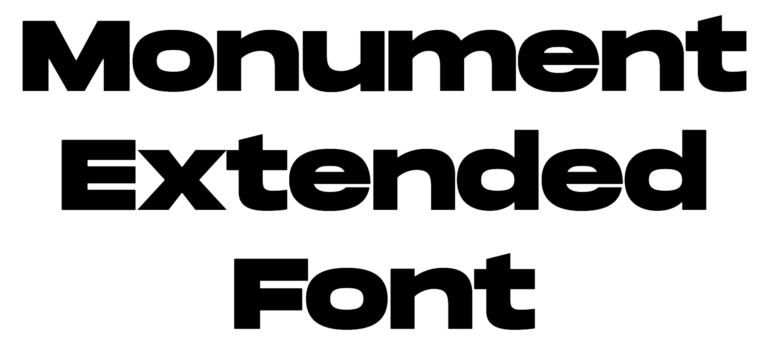 Monument Extended Font - Dafont Style