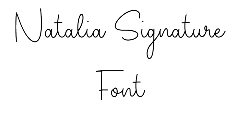 Natalia Signature Font - DafontStyle