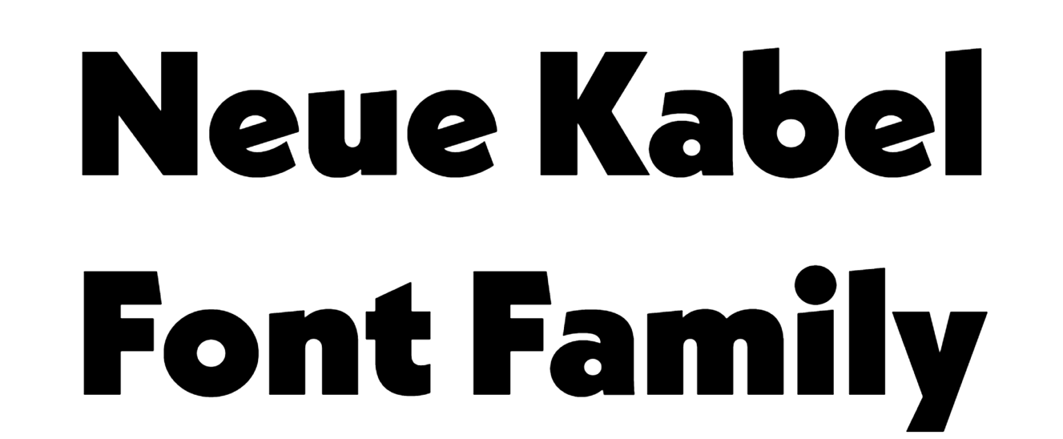 Neue Kabel Font - Dafont Style