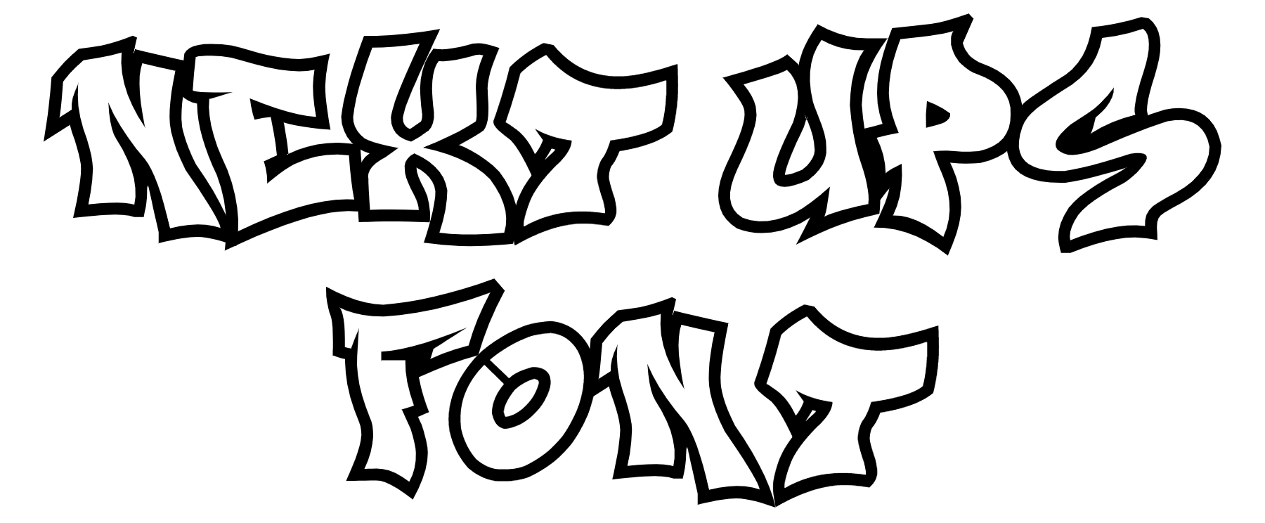 Next Ups Font - Dafont Style