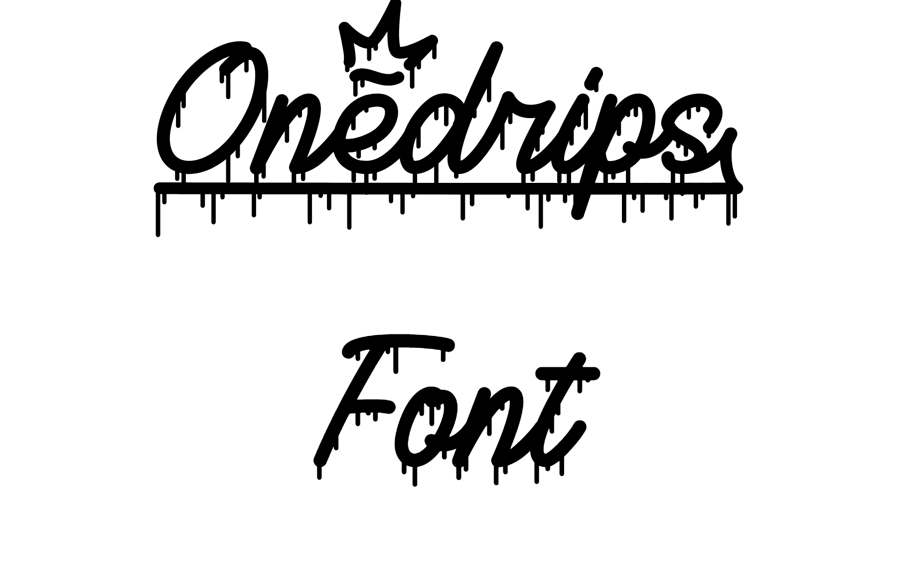 Onedrips Font - Dafont Style