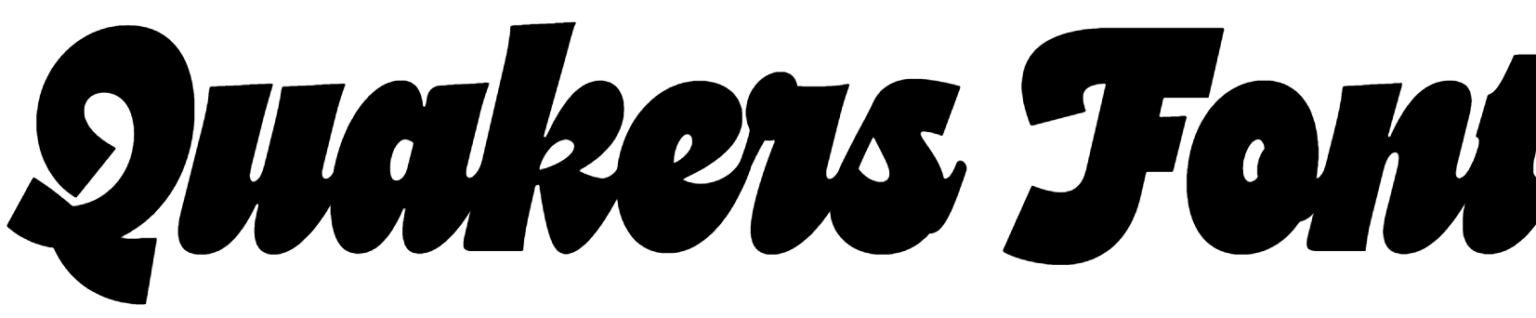 Quakers Font - Dafont Style