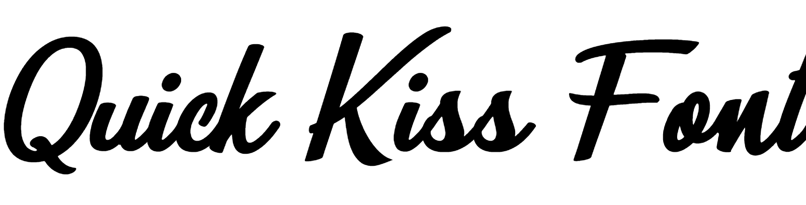 Quick Kiss Font - DafontStyle