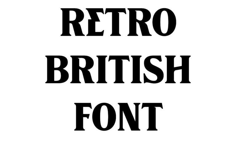 Retro British Font - Dafonts Style