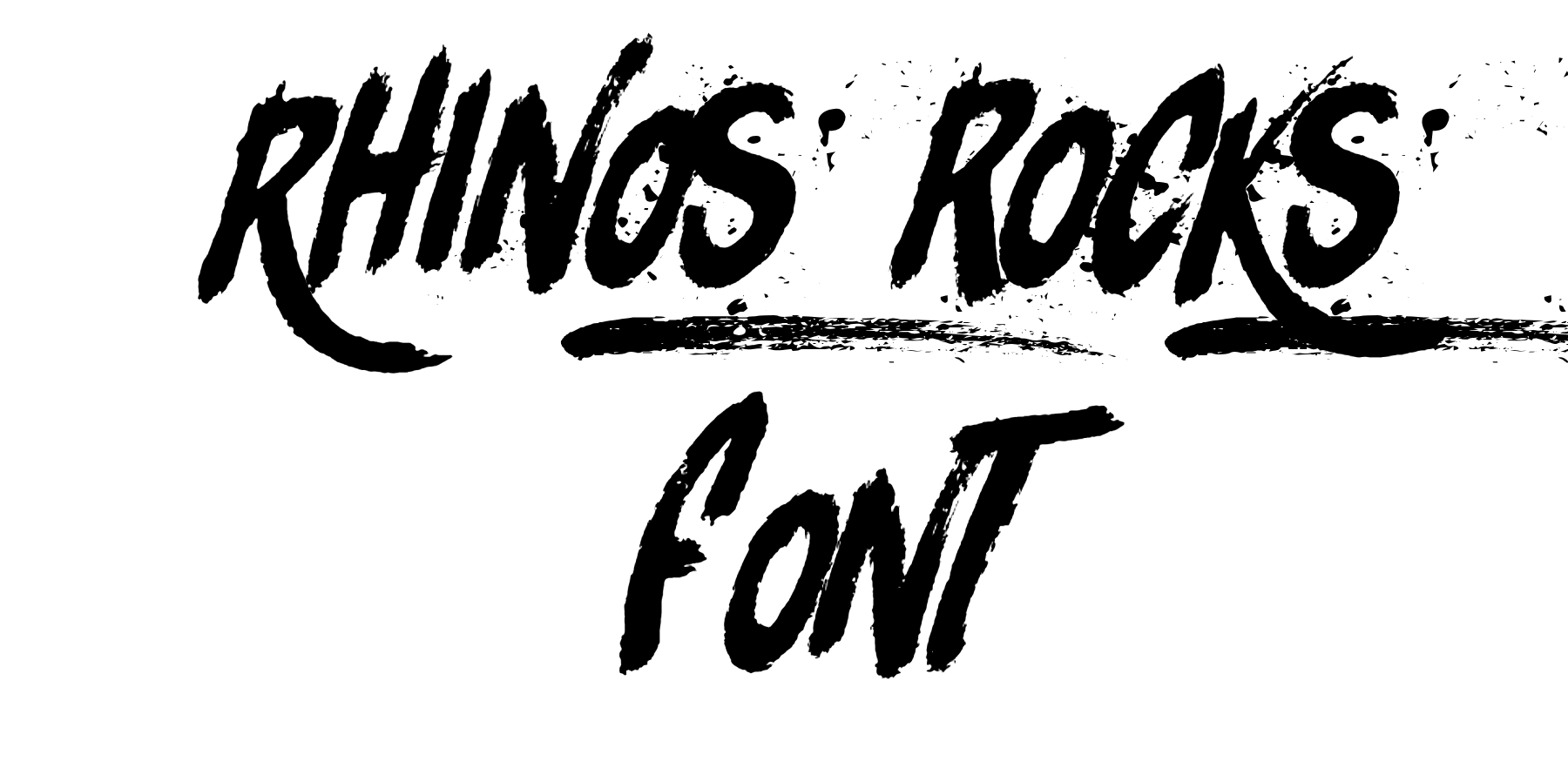 Rhinos rocks Font - Dafont Style