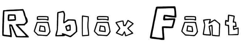Roblox Font - Dafont Style