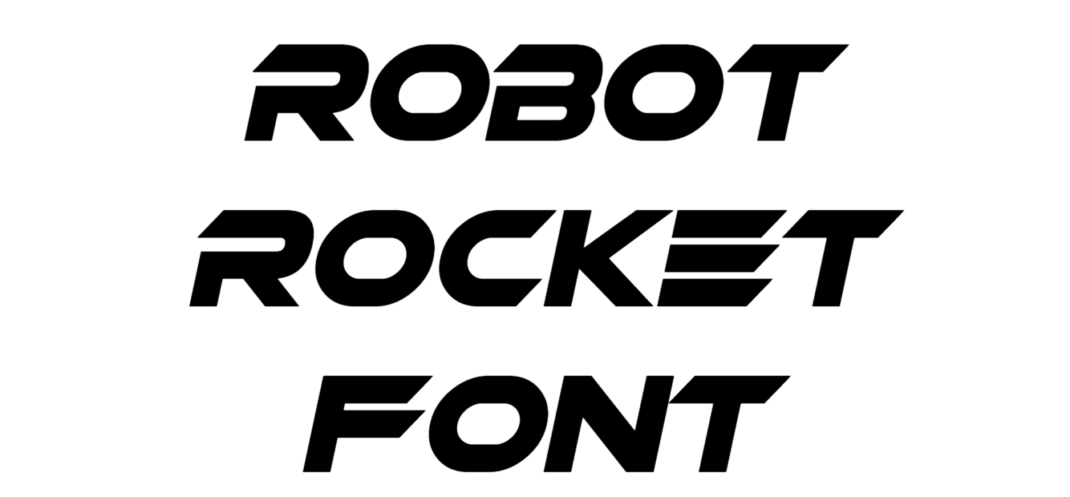 Robot Rocket Font - Dafont Style