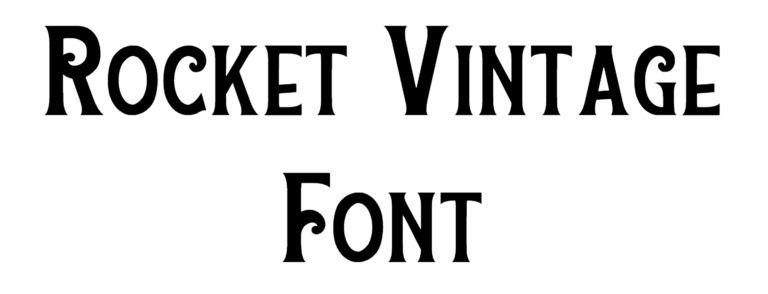 Rocket Vintage Font - Dafont Style