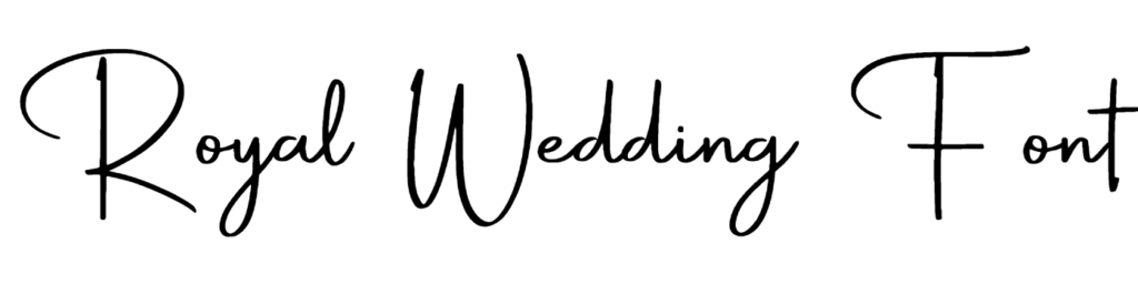 Royal Wedding Font - Dafont Style