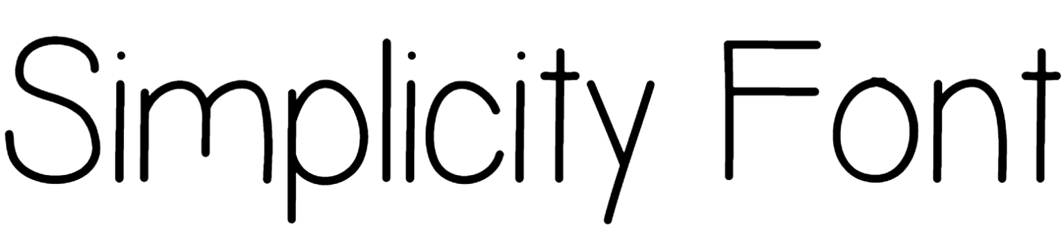 Simplicity Font - Dafont Style