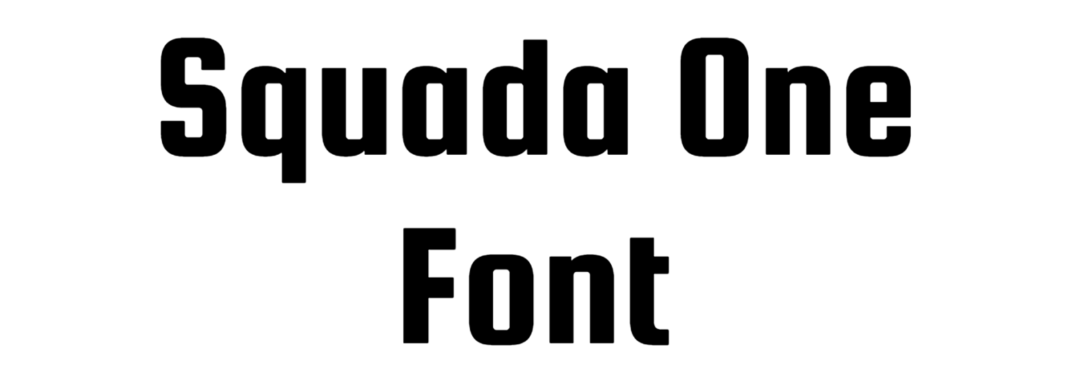 Squada One Font - Dafont Style