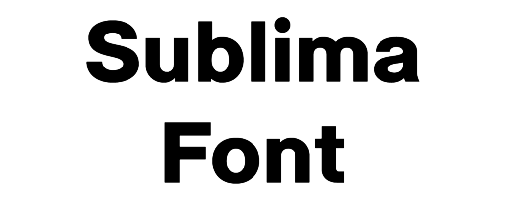 Sublima Font - Dafont Style