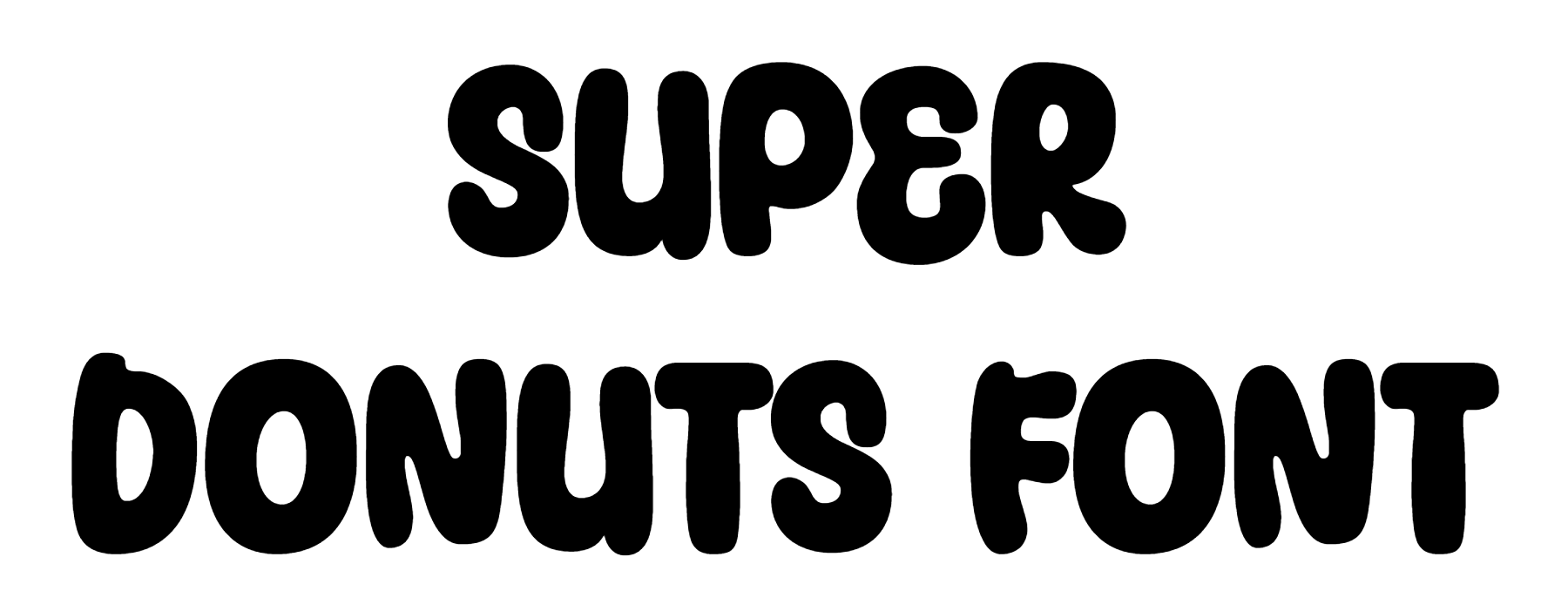 Super Donuts Font - Dafont Style