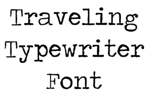Typewriter Font -Dafont Free Font
