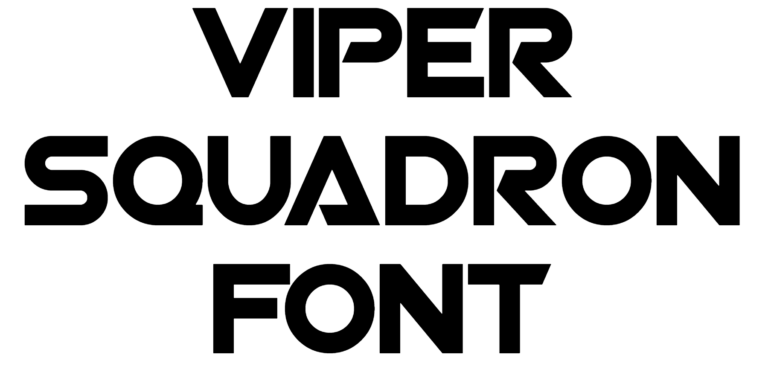 Viper Squadron Font - Dafont Style