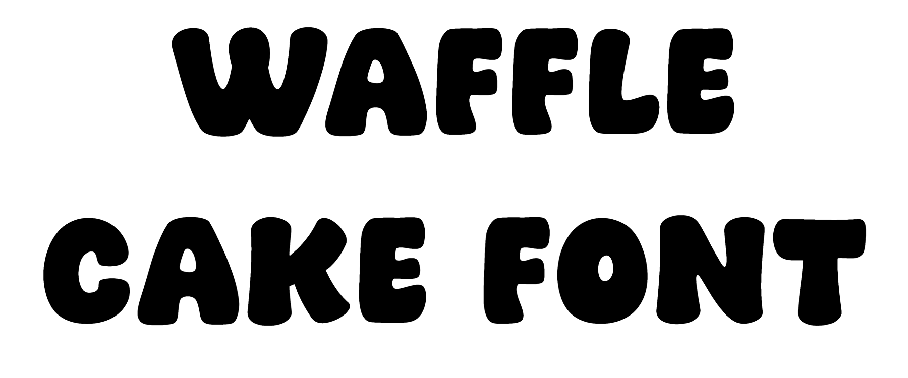 Waffle Cake Font - Dafont Style