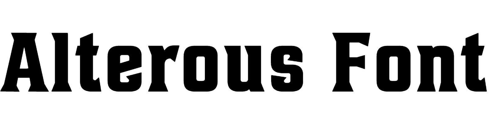 Alterous Font - DafontStyle