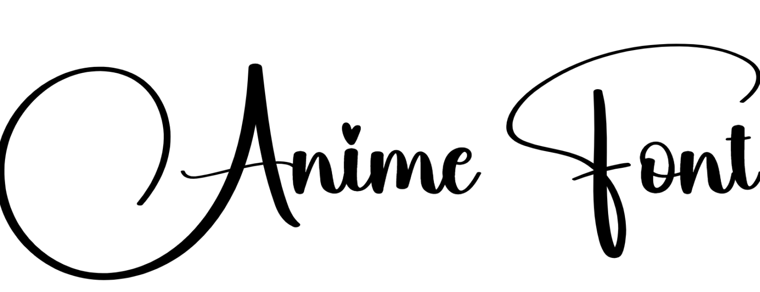 Anime Font - Dafont Style