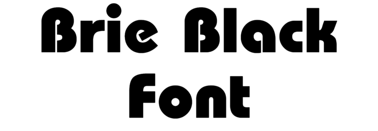 Brie Black Font - DafontStyle