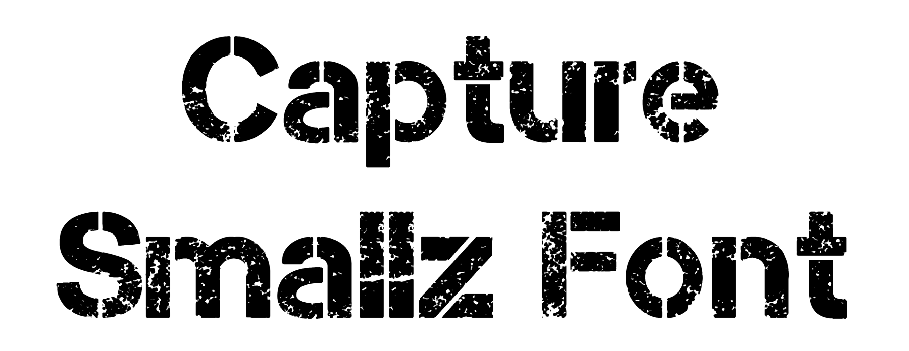 Capture Smallz Font - Dafont Free Font